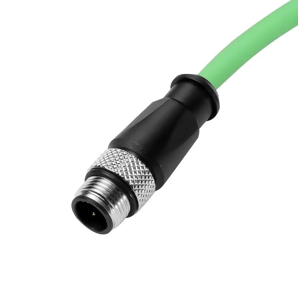 Alvin's Cables M8 A-Code 4 Pin Male to M12 D-Code 4 Pin Male Ethernet ...