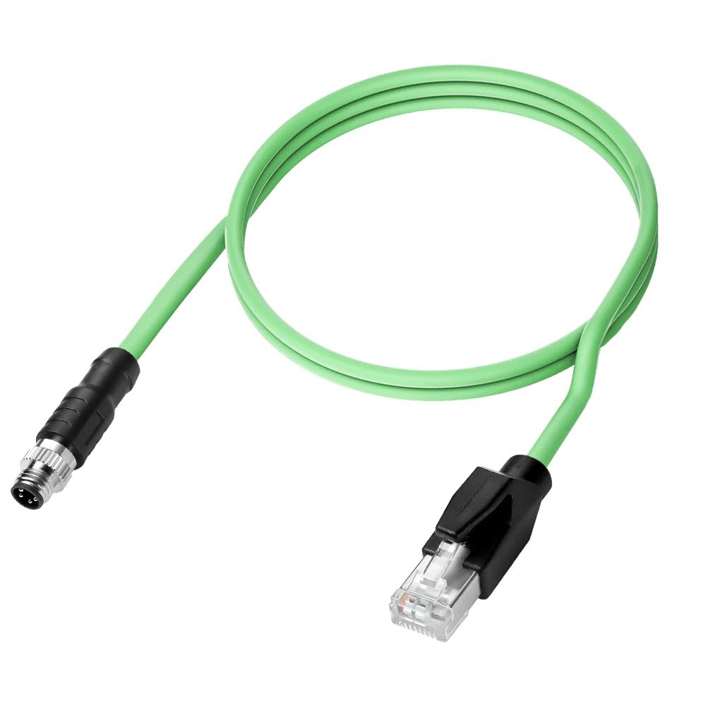 Alvin's Cables M8 A-Code 4 Pin Male to RJ45 Ethernet Cable Cat5e High ...