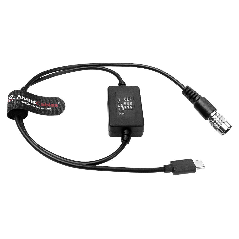 Alvin's Cables Hirose 4 Pin to Type-C Power Cable for Canon R5C, for S ...
