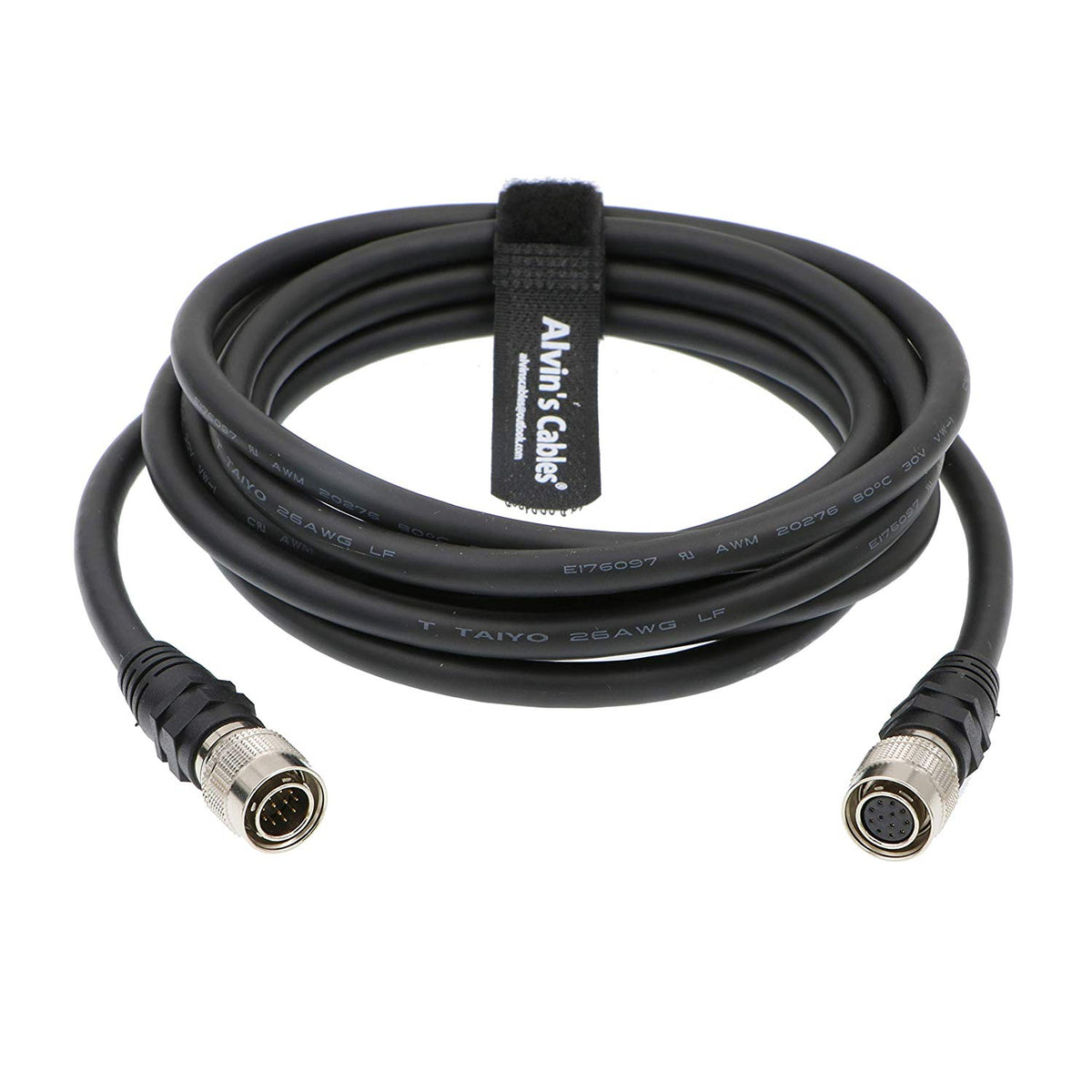 Alvin's Cables Coaxial 12 Pin Hirose Male to 12 Pin Hirose Female Cabl