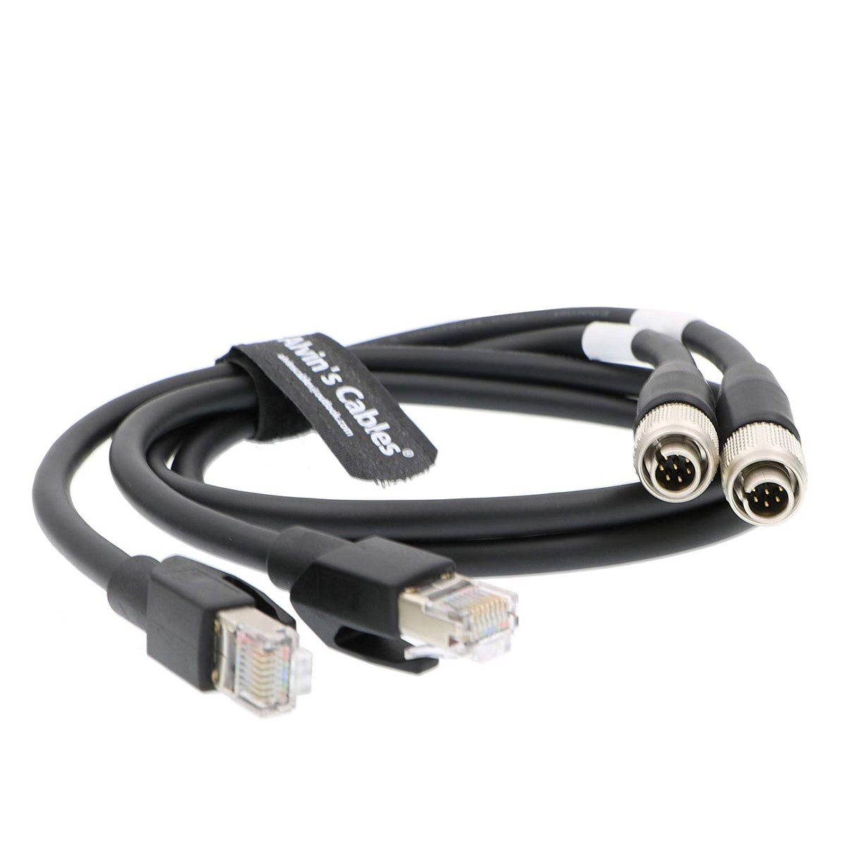 Alvin's Cables 1 Set Hirose Original 8 pin Male to RJ45 Cat6 High Flex