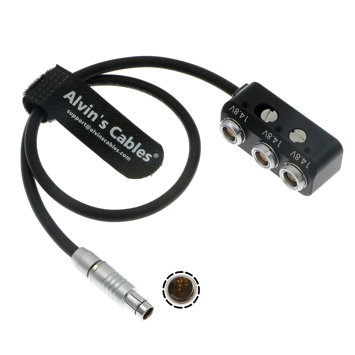 Alvin's Cables Run Stop Power Cable for ARRI Alexa Mini LF RS 3 Pin to