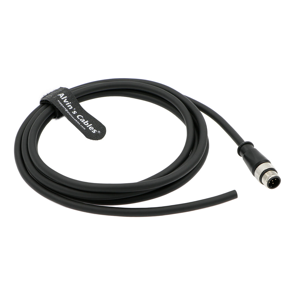 M12 Industrial Cable M12 A Code 5 Pin Male Aviation Connector Electric ...