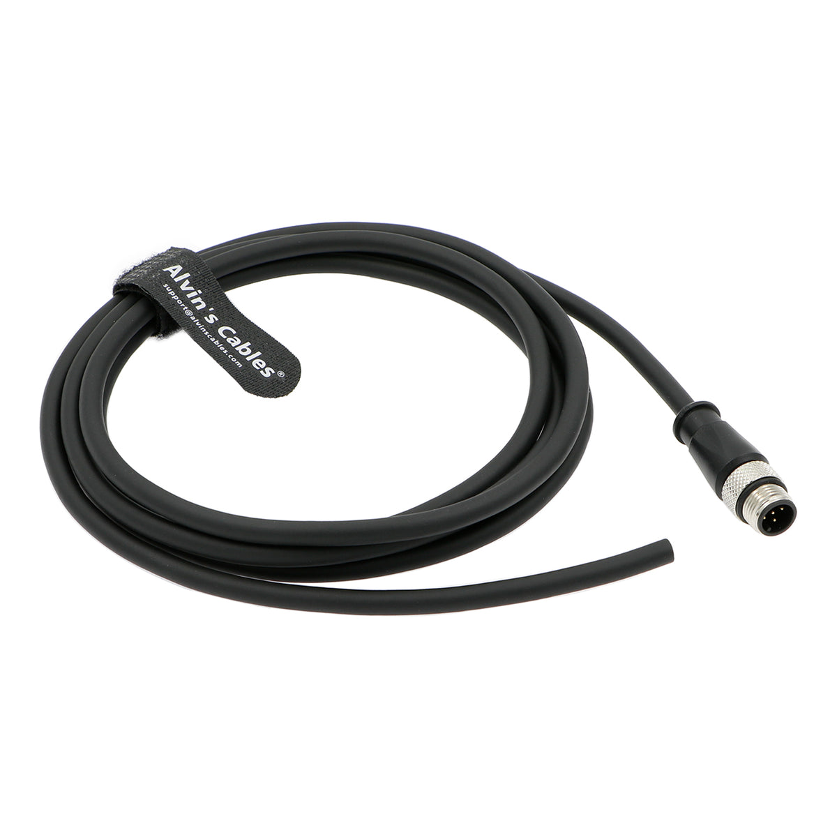 M12 Industrial Cable M12 A Code 5 Pin Male Aviation Connector Electric