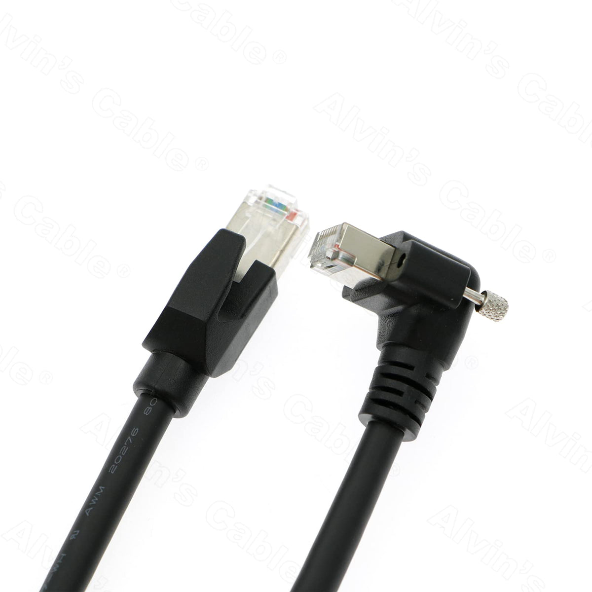 Alvin's Cables GigE Cat6 S STP Screw Lock Horizontal RJ45 DrC Cable fo
