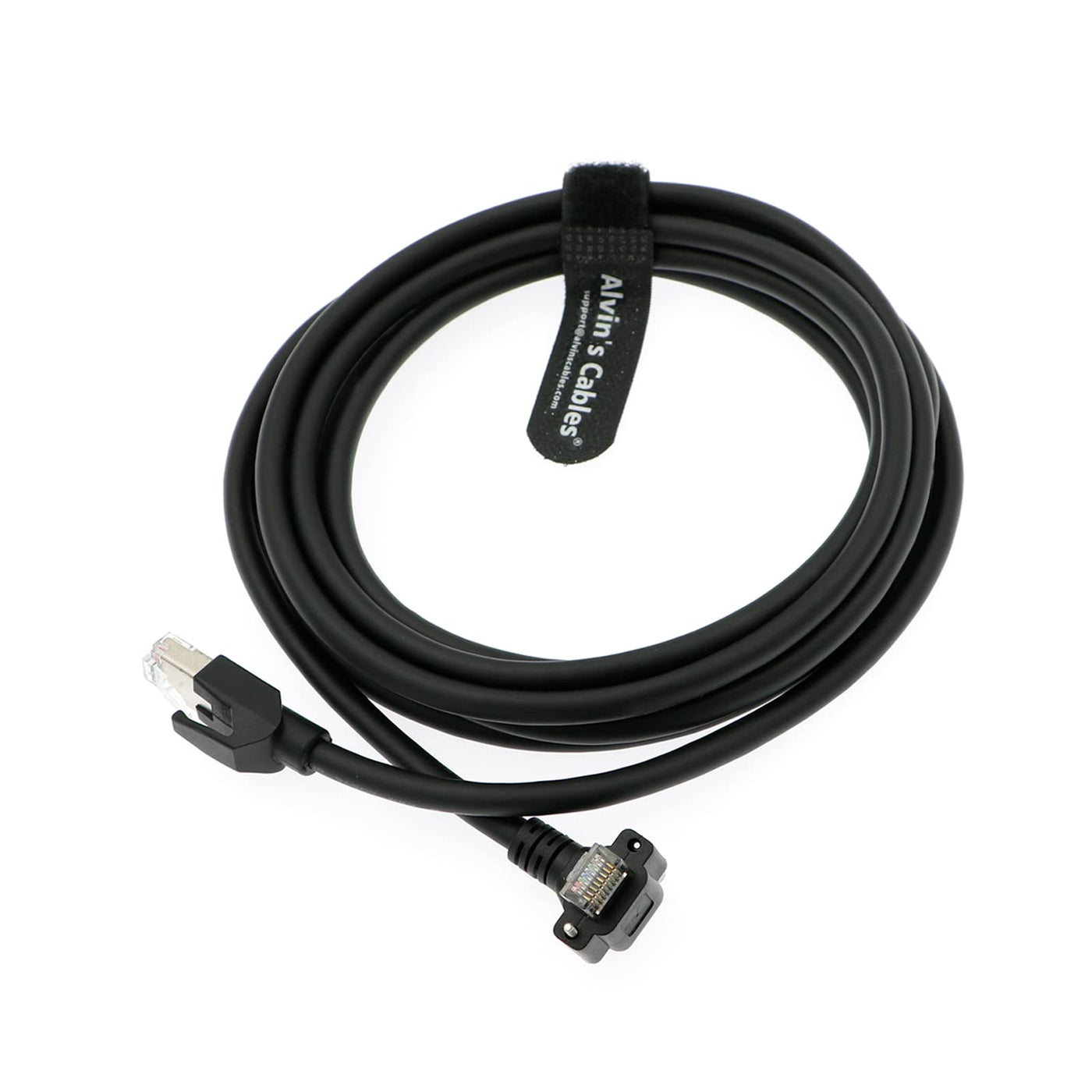 Alvin's Cables GigE Cat6 S STP Screw Lock Horizontal RJ45 DrC Cable fo